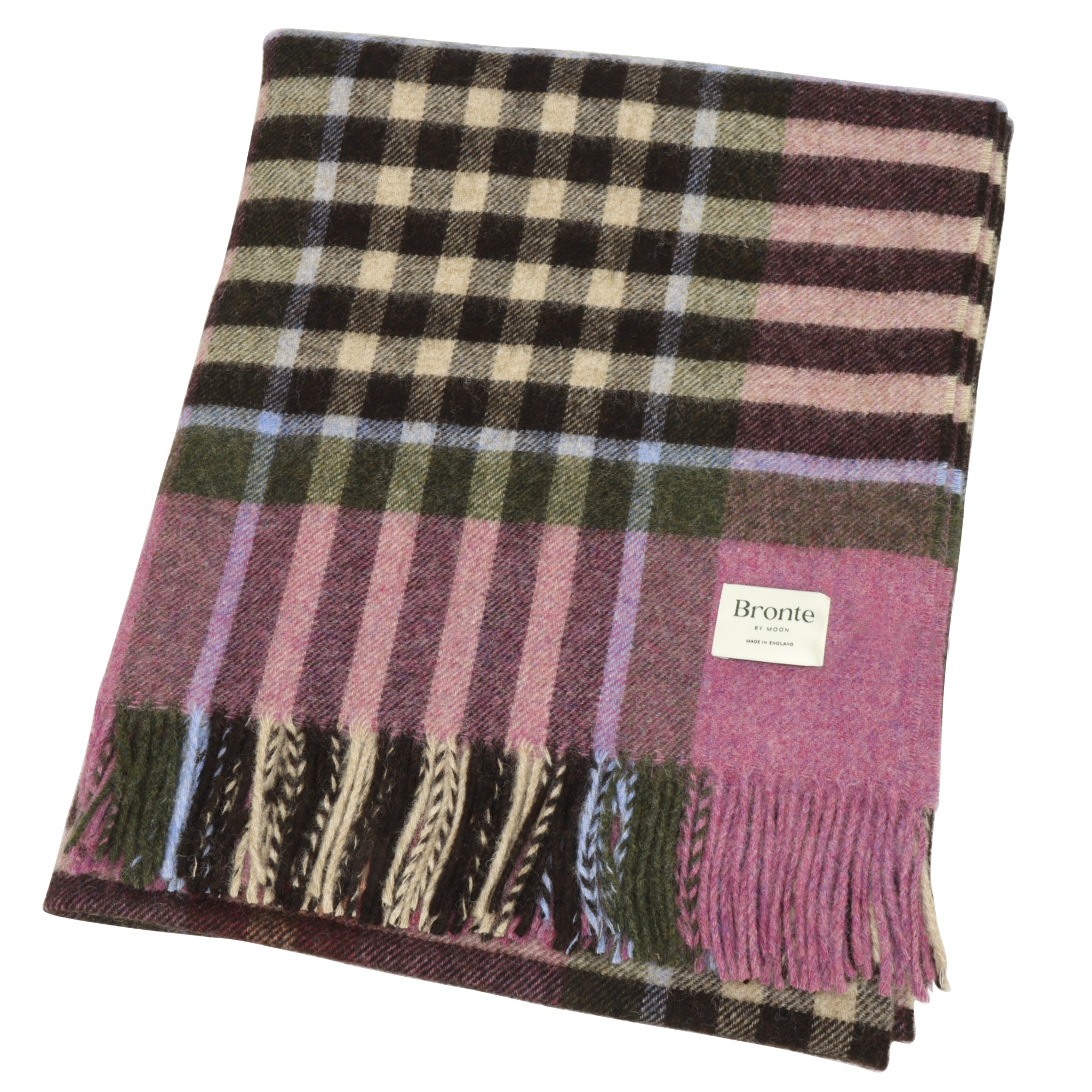 Bronte by Moon Chesil Raspberry Wool Throw – Foy & Co Interiors