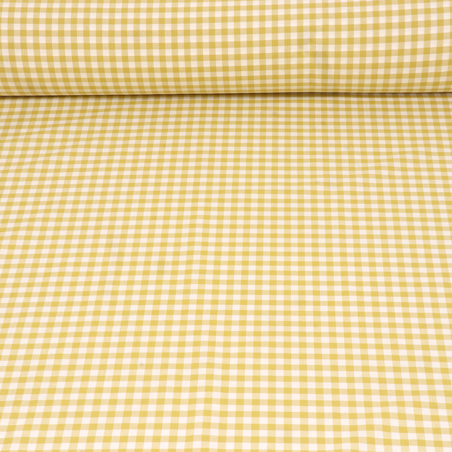 Gingham Check Fabric - Yellow – Foy & Co Interiors