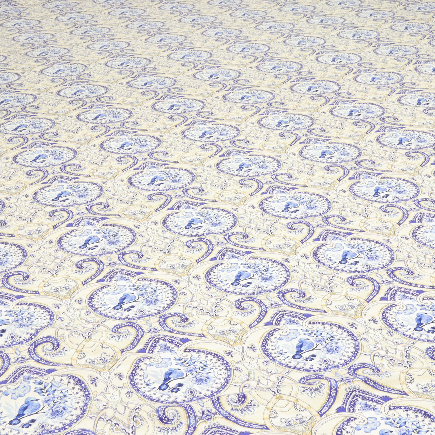 Victorian Songbird Blue Fabric – Foy & Co Interiors