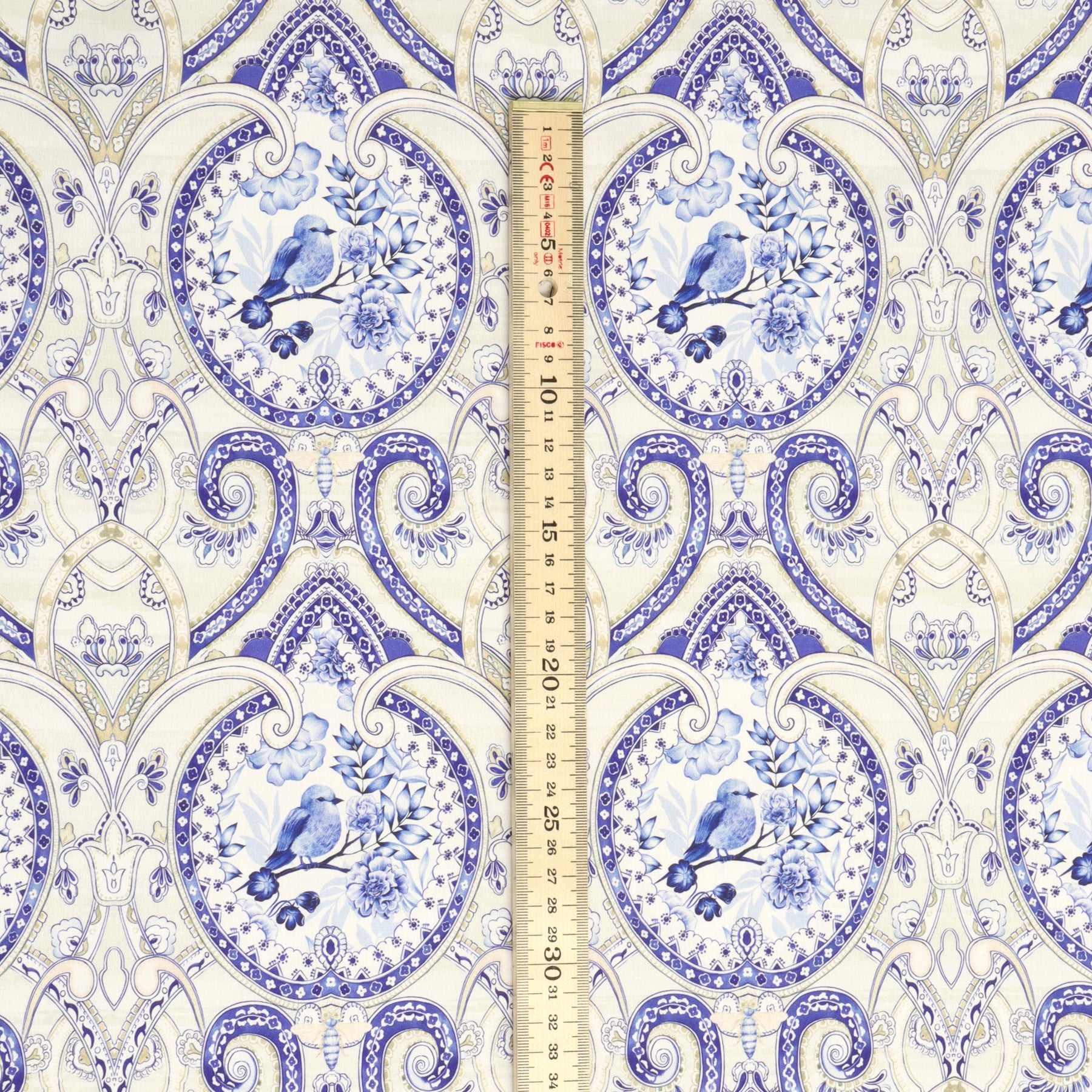 Victorian Songbird Blue Fabric – Foy & Co Interiors