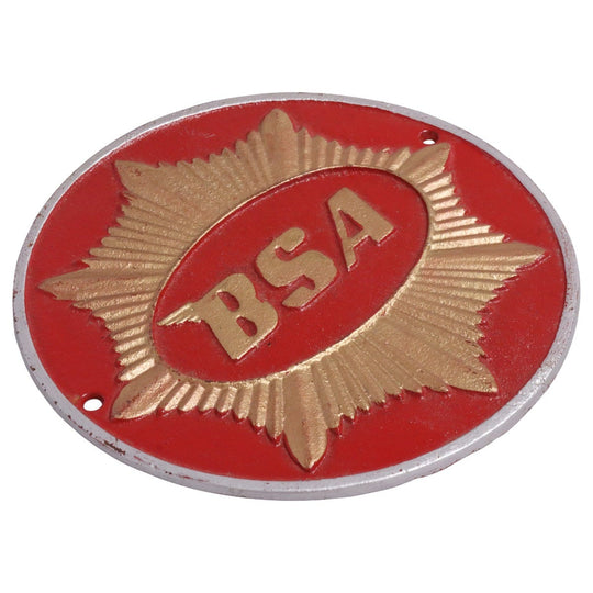 BSA Red Motorcycle Cast Iron Wall Sign – Foy & Co Interiors