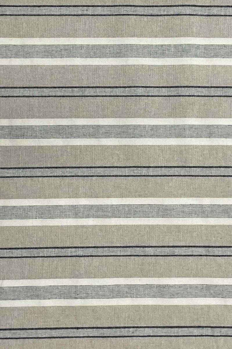 Princeton Stripe Grey Double Width Fabric – Foy & Co Interiors