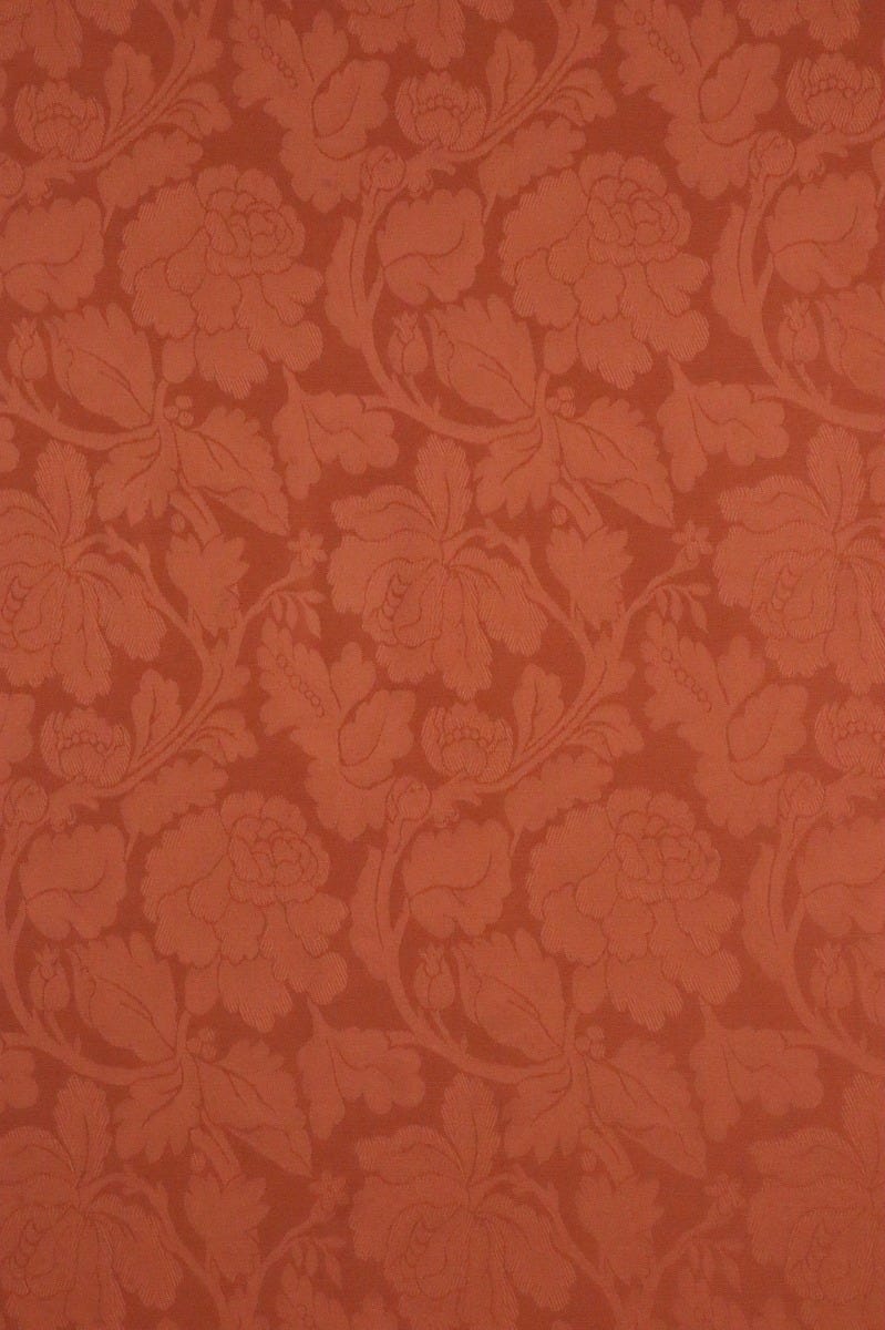Clovelly Floral Jacquard Brocade Rust Fabric – Foy & Co Interiors