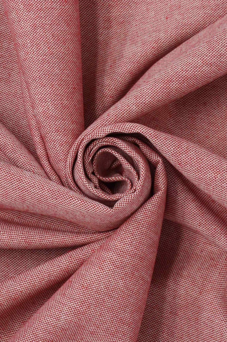 Oatmeal Linen Red Double Width Fabric – Foy & Co Interiors