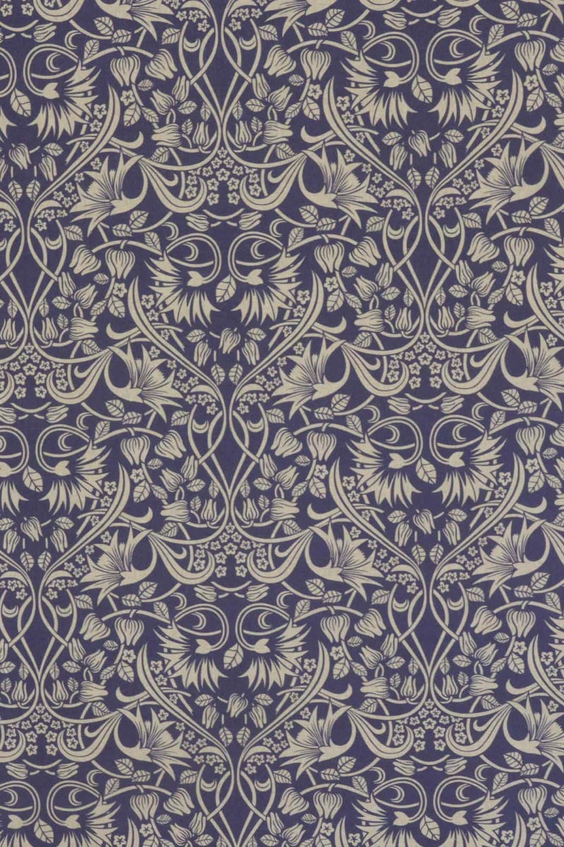 Morris Garden Navy 140cm Fabric – Foy & Co Interiors