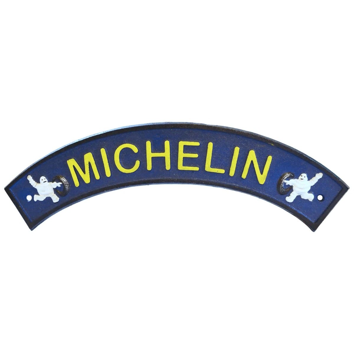 Michelin Tyres Curved Cast Iron Wall Sign – Foy & Co Interiors