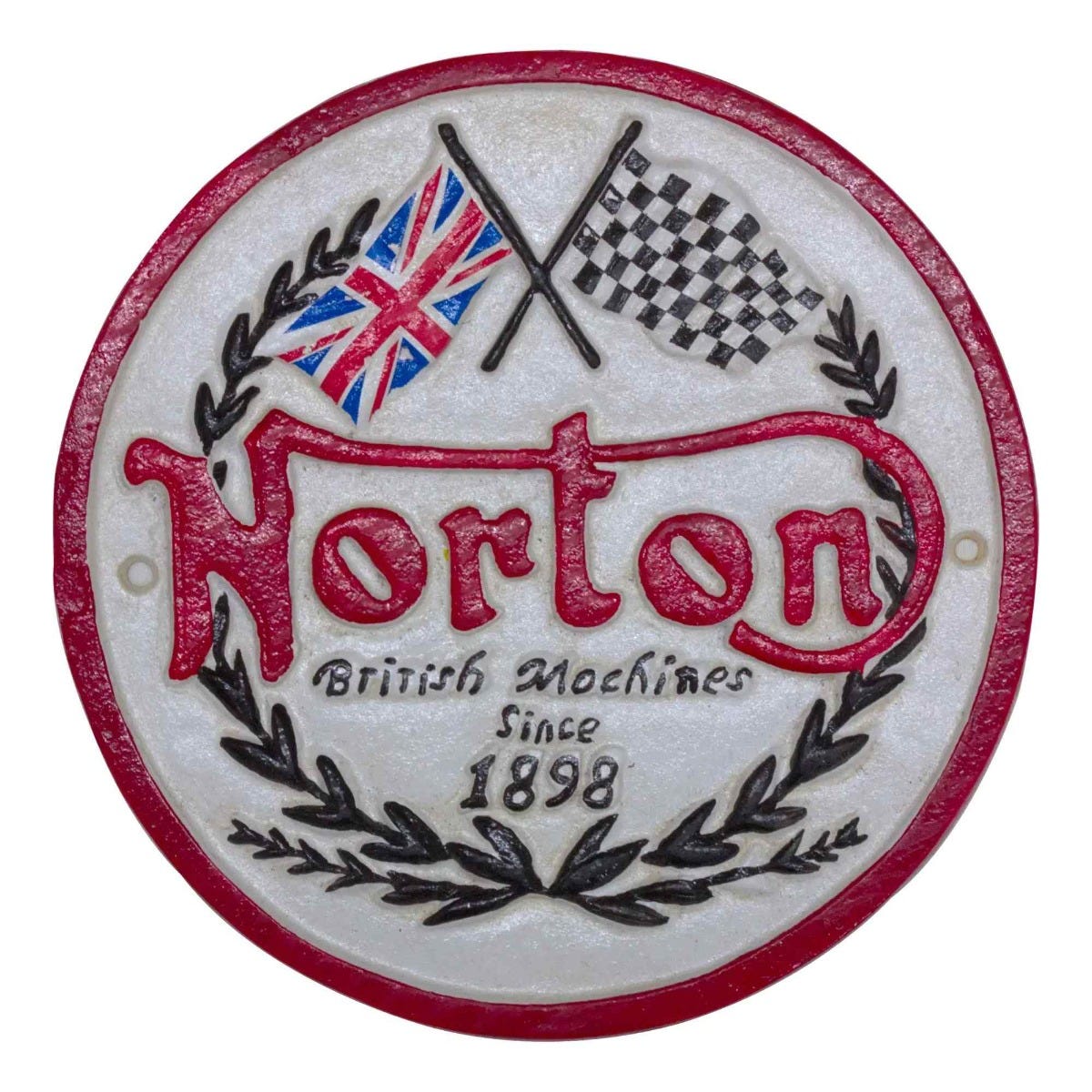 Norton British Motorcycles Logo Cast Iron Wall Sign – Foy & Co Interiors